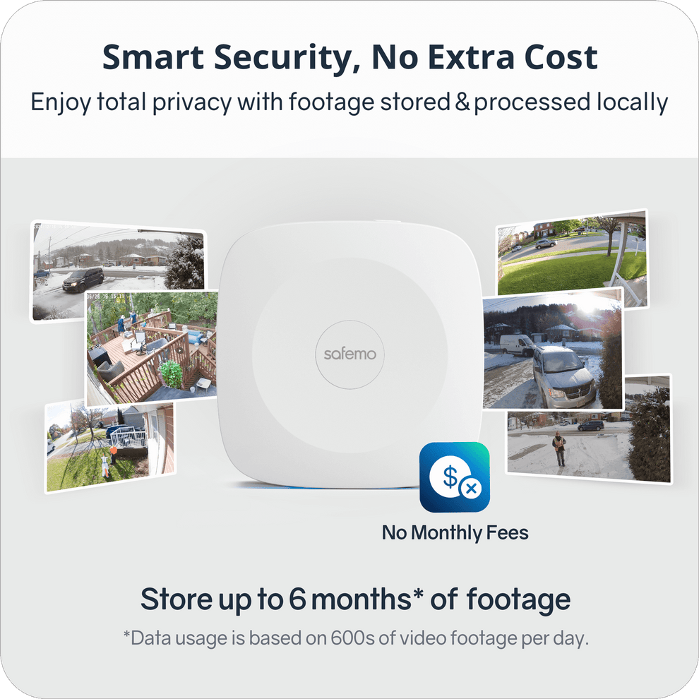 Safemo 4-Camera Outdoor Wireless Security Set with Solar Panels – safemo